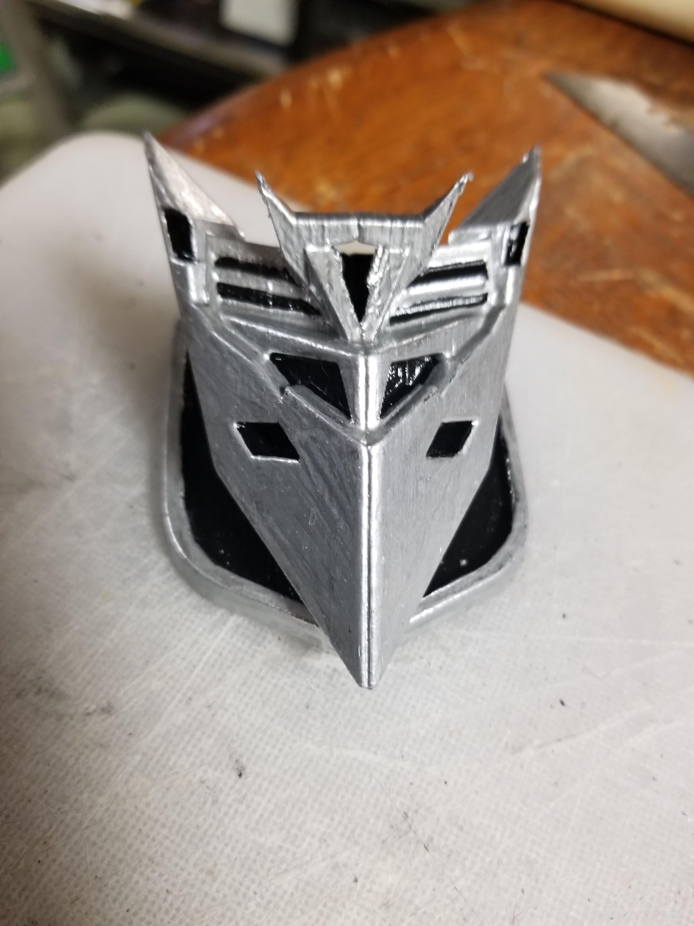 Decepticon Dog grill/hood badge | GREYSTONE 3D