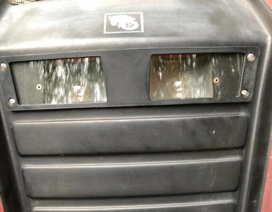 Wheelhorse '78/'79 fiberglass hood headlight lens/bezel | GREYSTONE 3D